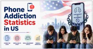 Phone Addiction Statistics in US 2026 | Rates, Impact & Key Behaviour ...